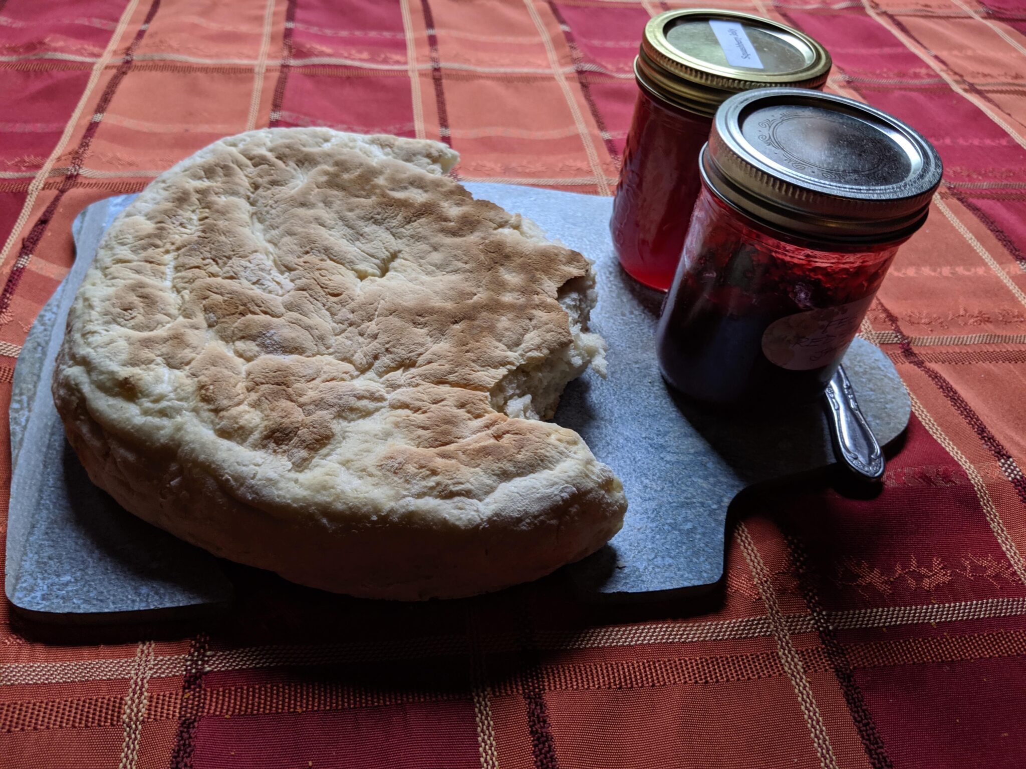 Bannock with homemade jam, thanks to Ossie’s mother, Liz Dawson – Photo ...